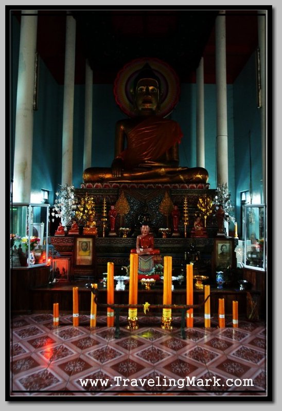Buddha Statue Within the Obscure Wat Preah Prom Rath Temple in Siem ...
