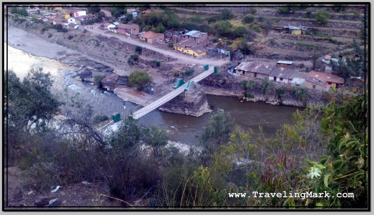 Photo: Bird’s Eye View of Suspension Bridge Built Over Old Inca Bridge ...